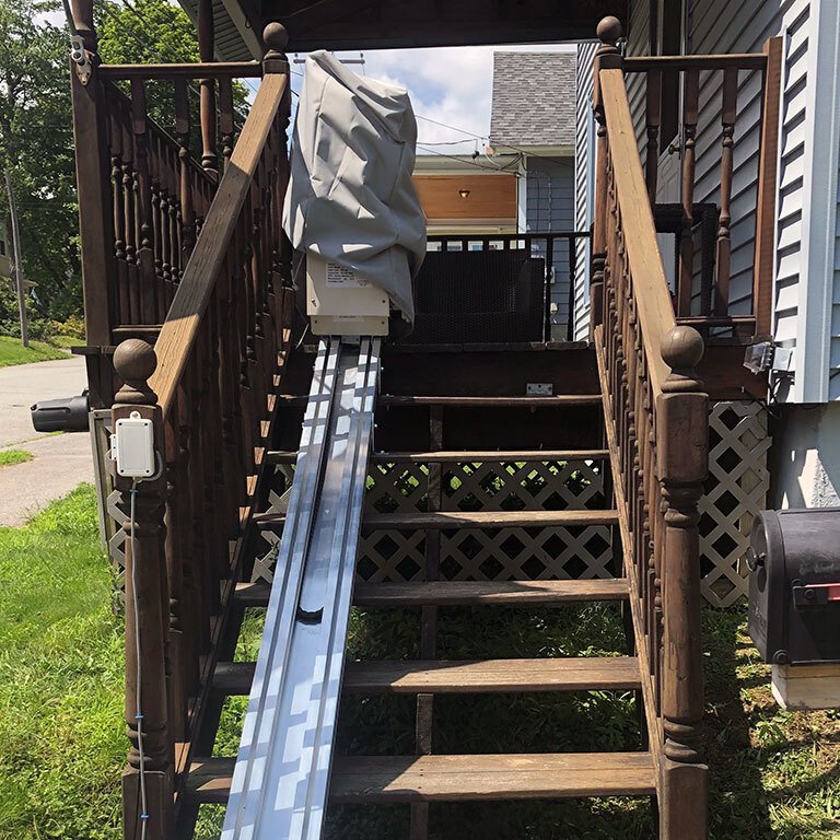 AmeriGlide - Outdoor Deluxe Stair Lift - Mobility Ocean