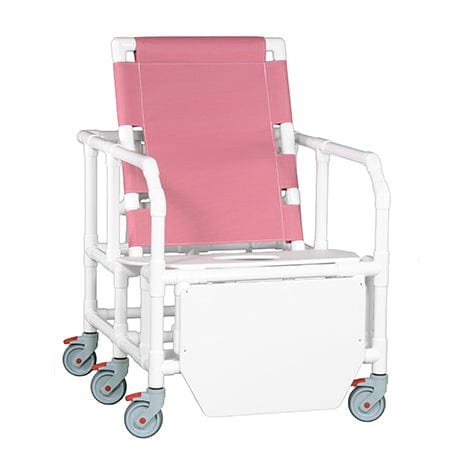 IPU Bariatric 650lb Reclining Commode Shower Chair BSC650 RC FS ...