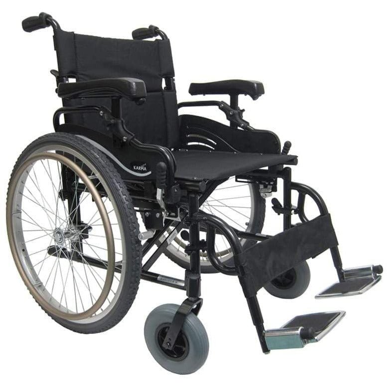Karman Healthcare KM-8520 22″ Wide Seat Bariatric Folding Wheelchair ...